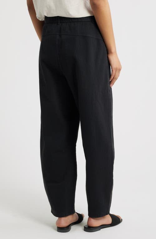EILEEN FISHER Organic Cotton Ankle Barrel Leg Pants